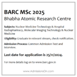 BARC MSc 2025