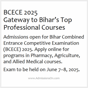 BCECE 2025: Application, Dates, Eligibility, Syllabus & Exam