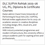 DLC SUPVA Rohtak Admissions 2025-26 – Apply Online Now